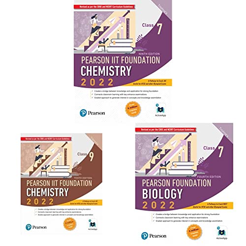 Buy Pearson IIT Foundation Chemistry Class 7 | Ninth Edition & Pearson ...