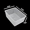 Amazon.com: Qskely Large Plastic Storage Organization Bins Basket, Set ...
