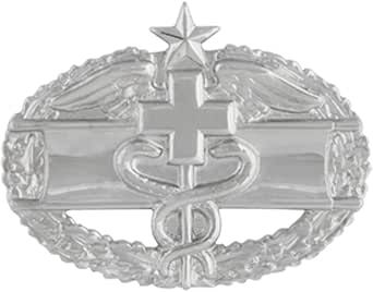 Amazon.com: Combat Medical Badge 2nd Award Metal Insignia - NON SUBDUED ...