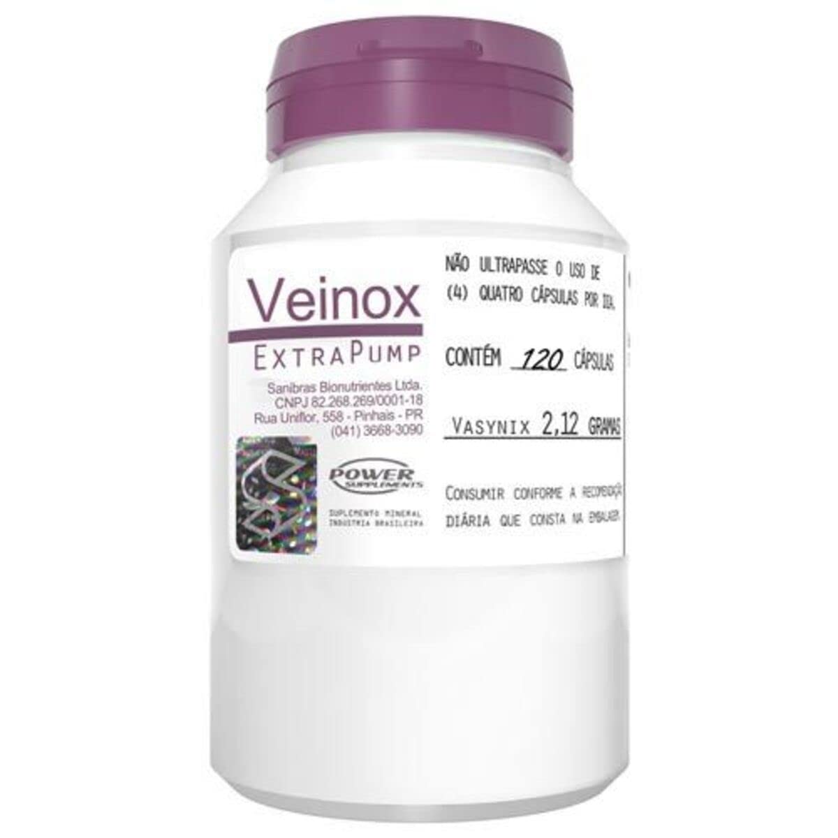 Veinox - 120 Cápsulas, Power Supplements | Amazon.com.br