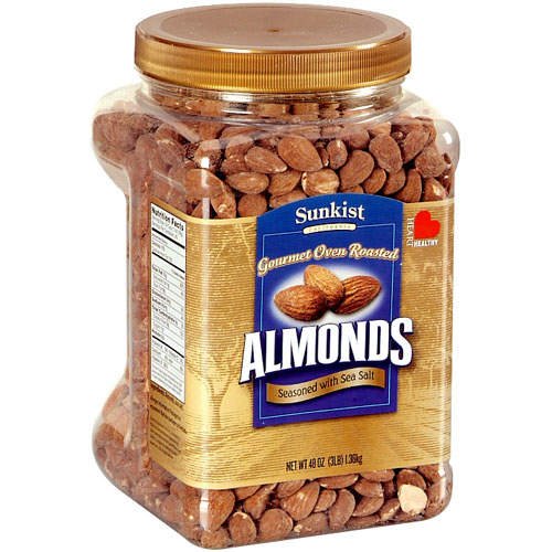Amazon.com: Sunkist California Almonds - 48 oz. jar : Grocery & Gourmet ...