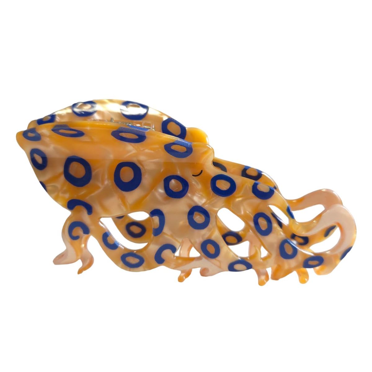 Amazon.com : Novelty Blue-Ringed Octopus Hair Clip,Acetate Hair Claw ...