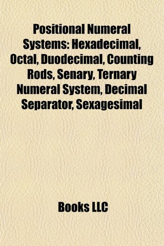 Positional Numeral Systems: Hexadecimal, Octal, Duodecimal, Senary ...