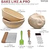 Amazon.com: Swice Bread Proofing Basket Set, 9-Inch Round & 10-Inch ...