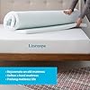 Linenspa 5 cm Gel Infused Memory Foam Mattress Topper with Zippered ...