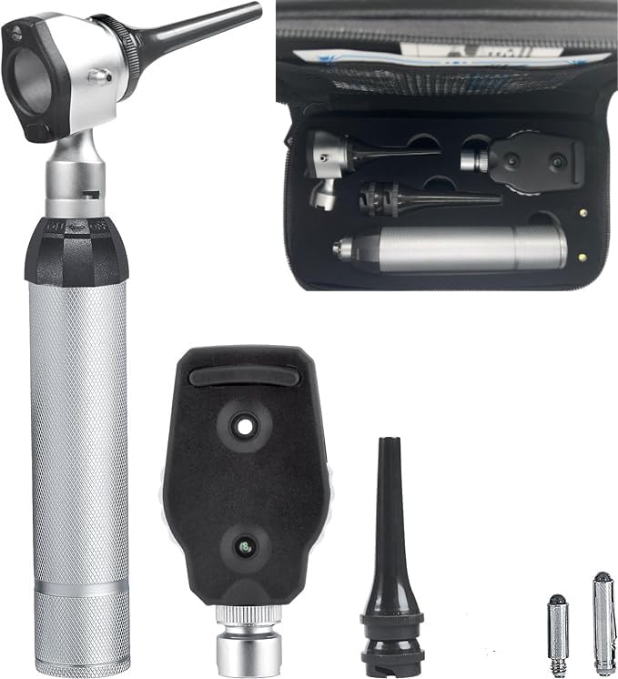 Amazon.com: Zniry Veterinary Otoscope Opthalmoscope LED ENT Diagnostic ...