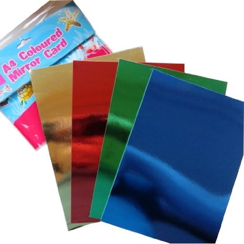 Italian Options 250GSM Mirror Card Craft Paper 10 Sheets, A4 Size ...