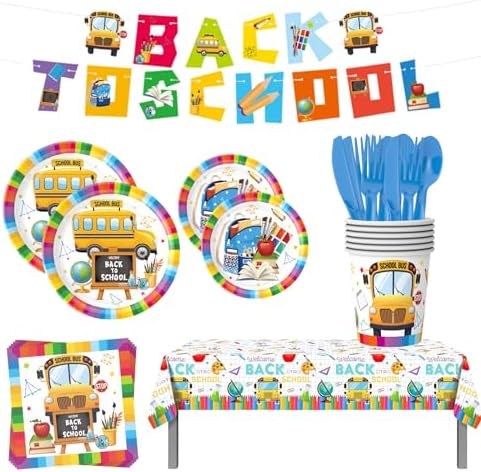 Amazon.com: Back To School Pencil Plates, 12 ct | Kindergarten Party ...