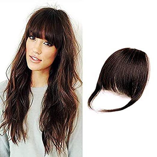 Fully Synthetic Front Hair Bang Fringe Hair Extension Clip For Women ...