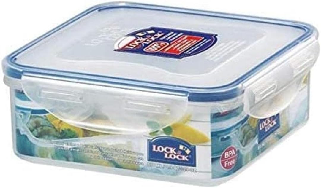Lock & Lock Square Container 870 ml : Amazon.co.uk: Home & Kitchen