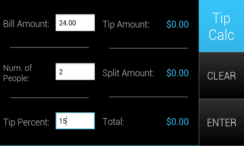 Tip Calculator - App on Amazon Appstore