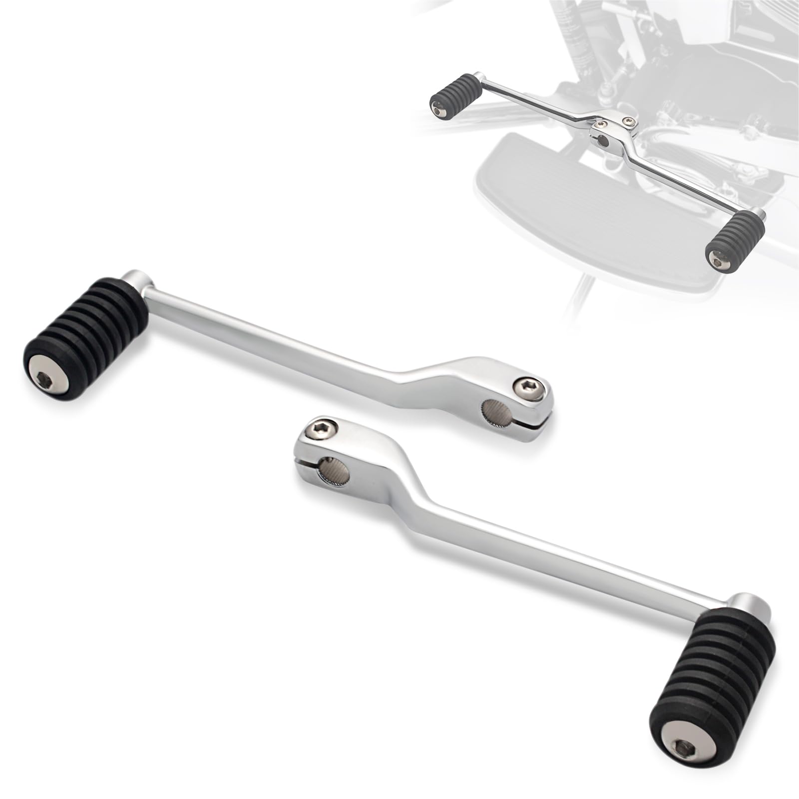 Snapklik.com : Heel/Toe Shifter Levers,Front+Rear Shifter Pegs For ...