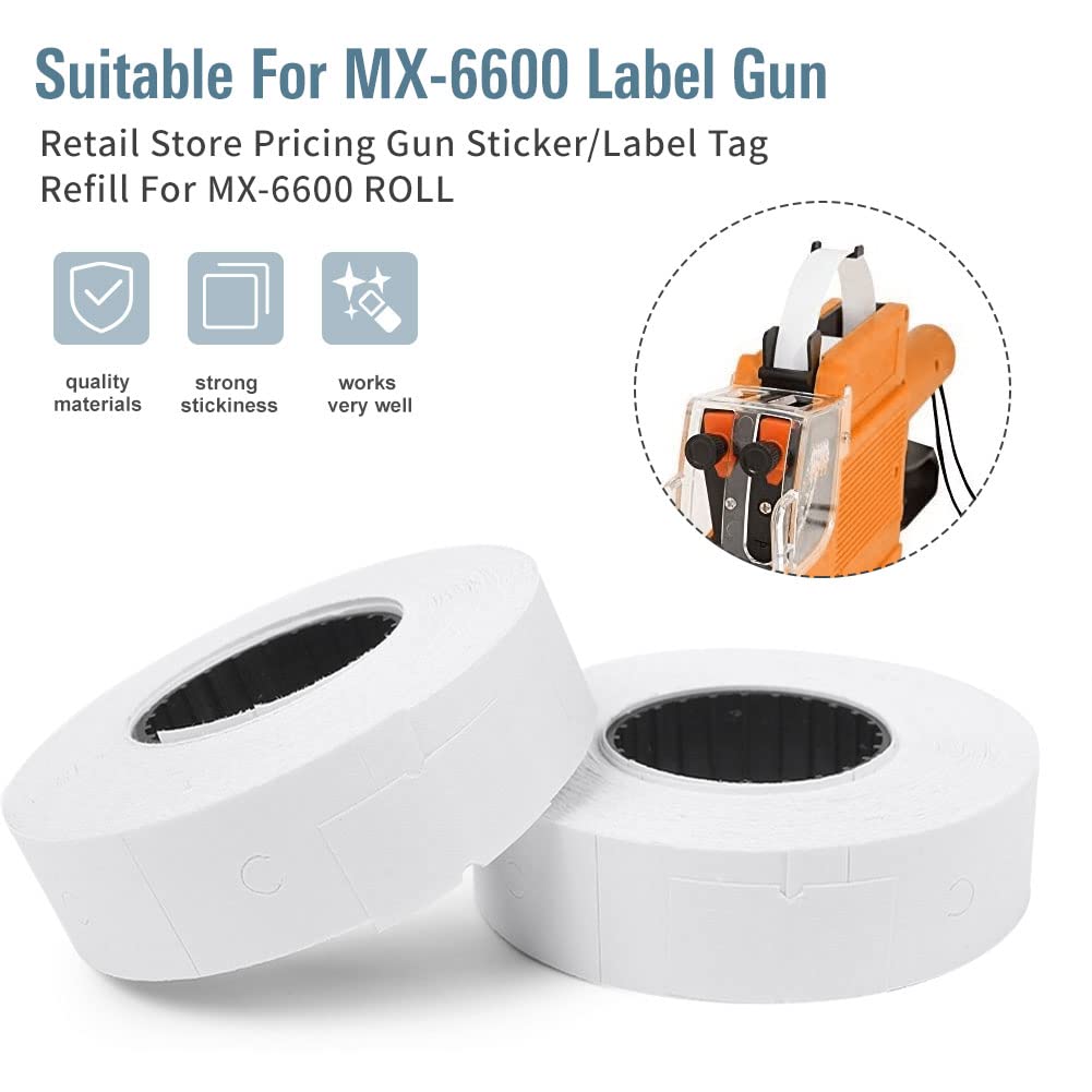 Snapklik.com : Newsmarts White Labels Marking Label- 10 Rolls, 15,000 ...