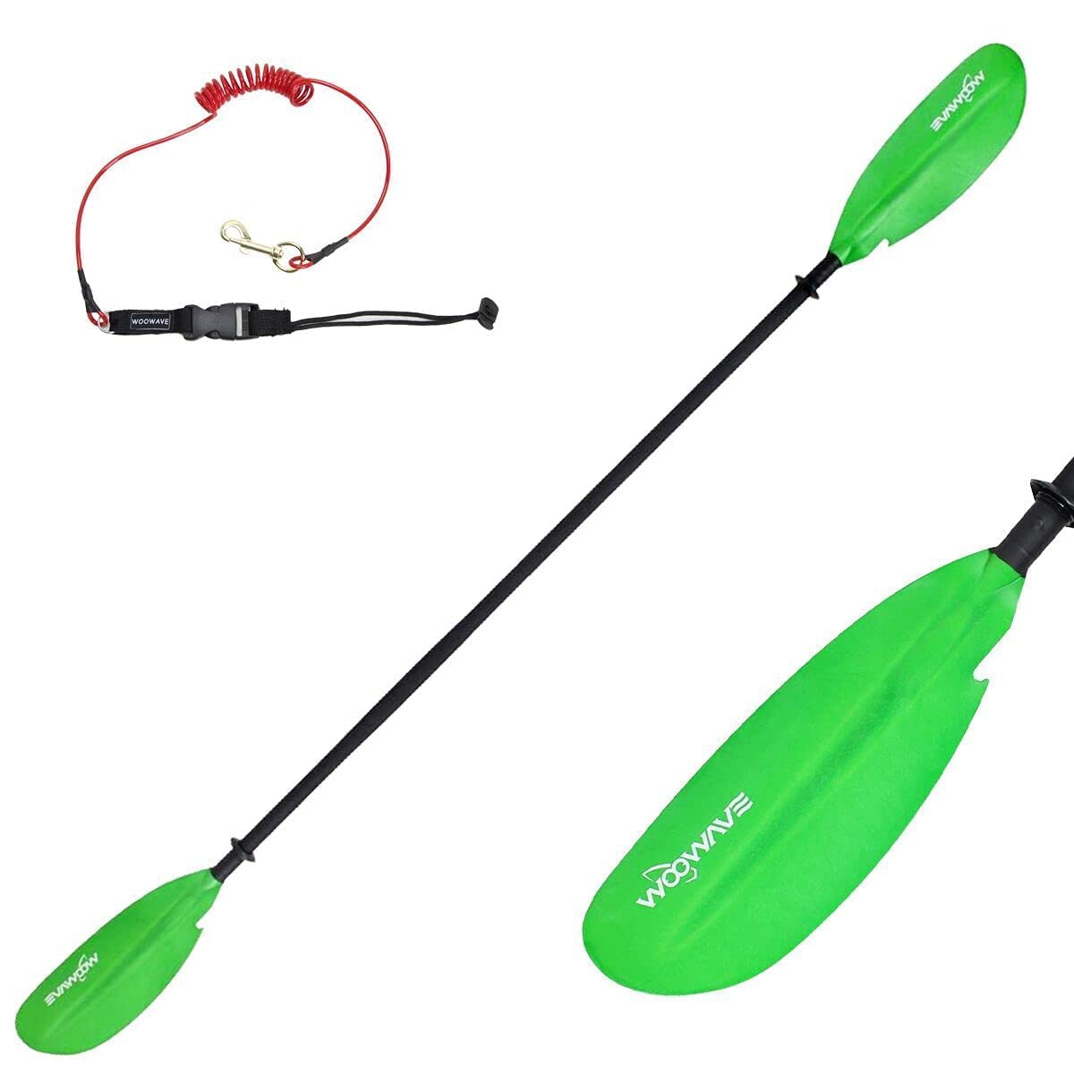 Kayak Paddles Adjustable 91.3 inch/231cm Aluminum Shaft and Reinforced ...