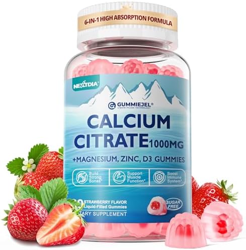Amazon.com: Calcium Citrate Gummies - 1200mg Calcium Gummies with ...