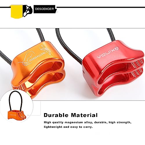 Snapklik.com : Professional Rappel ATC Belay Device Aluminum 25KN ...