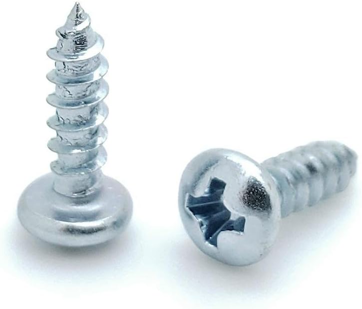 Amazon.com: SNUG Fasteners (SNG386) 500 Qty #6 x 1/2" Zinc Phillips Pan ...