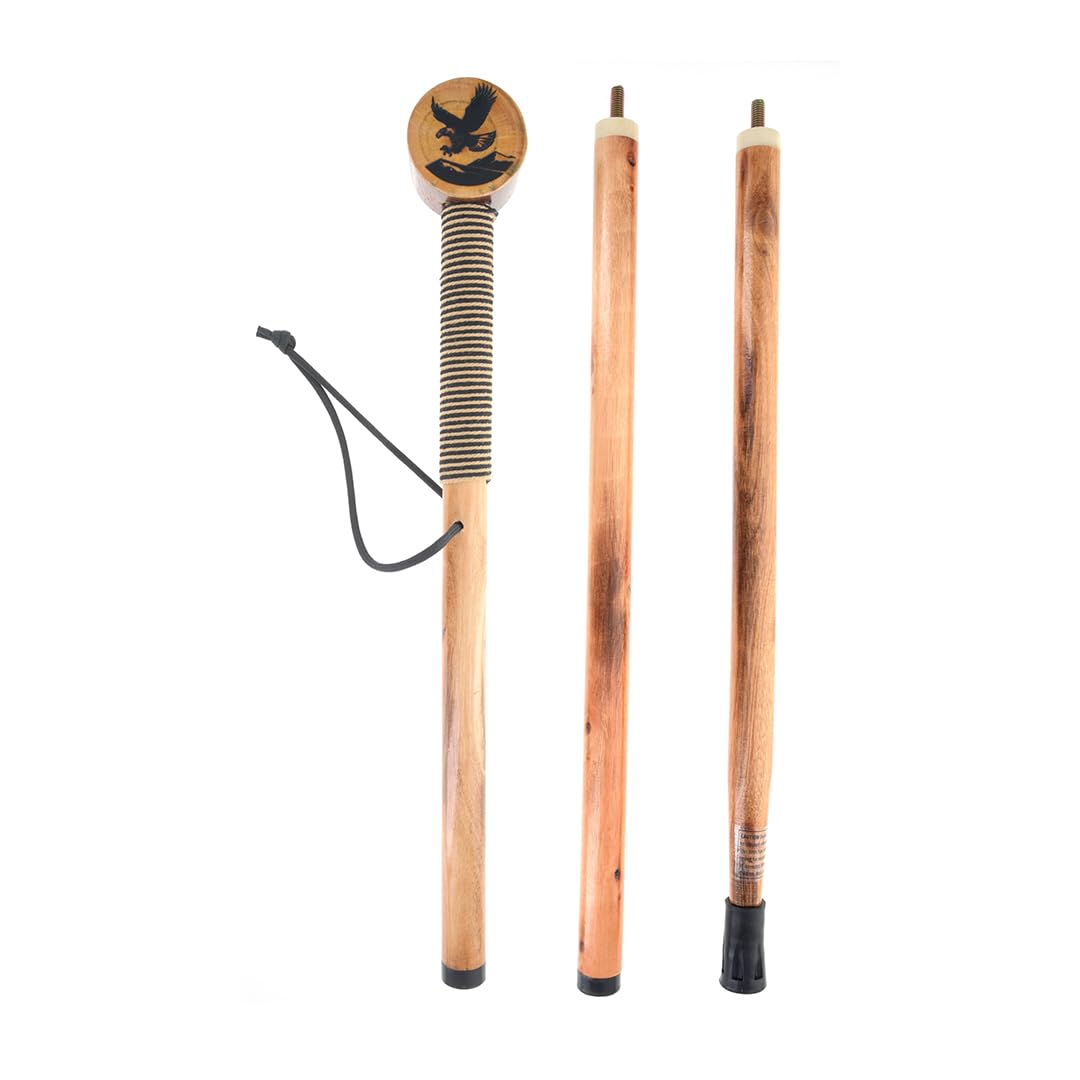 Snapklik.com : SE 55" Detachable Pine Wood Hiking Stick