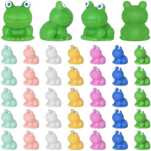 Amazon.com: Yuronam 50 PCS Mini Frogs Garden Decor Tiny Plastic Frogs ...
