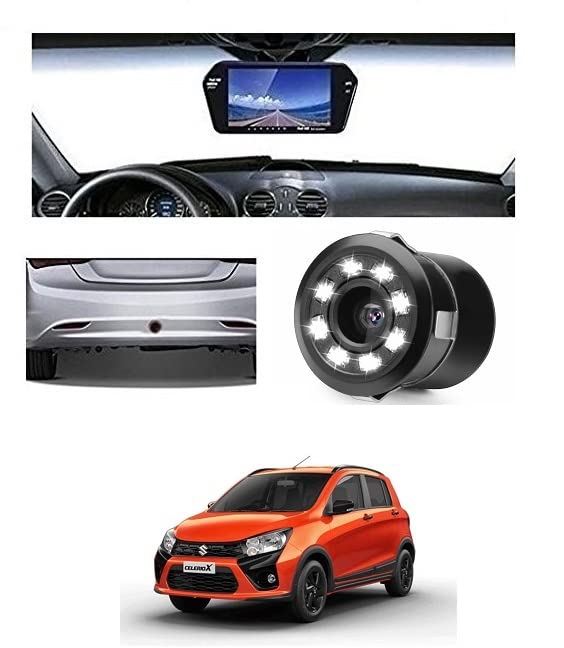 Trigcars ® Gen Celerio Car 7 Inch Rear View Mirror Screen Display with ...