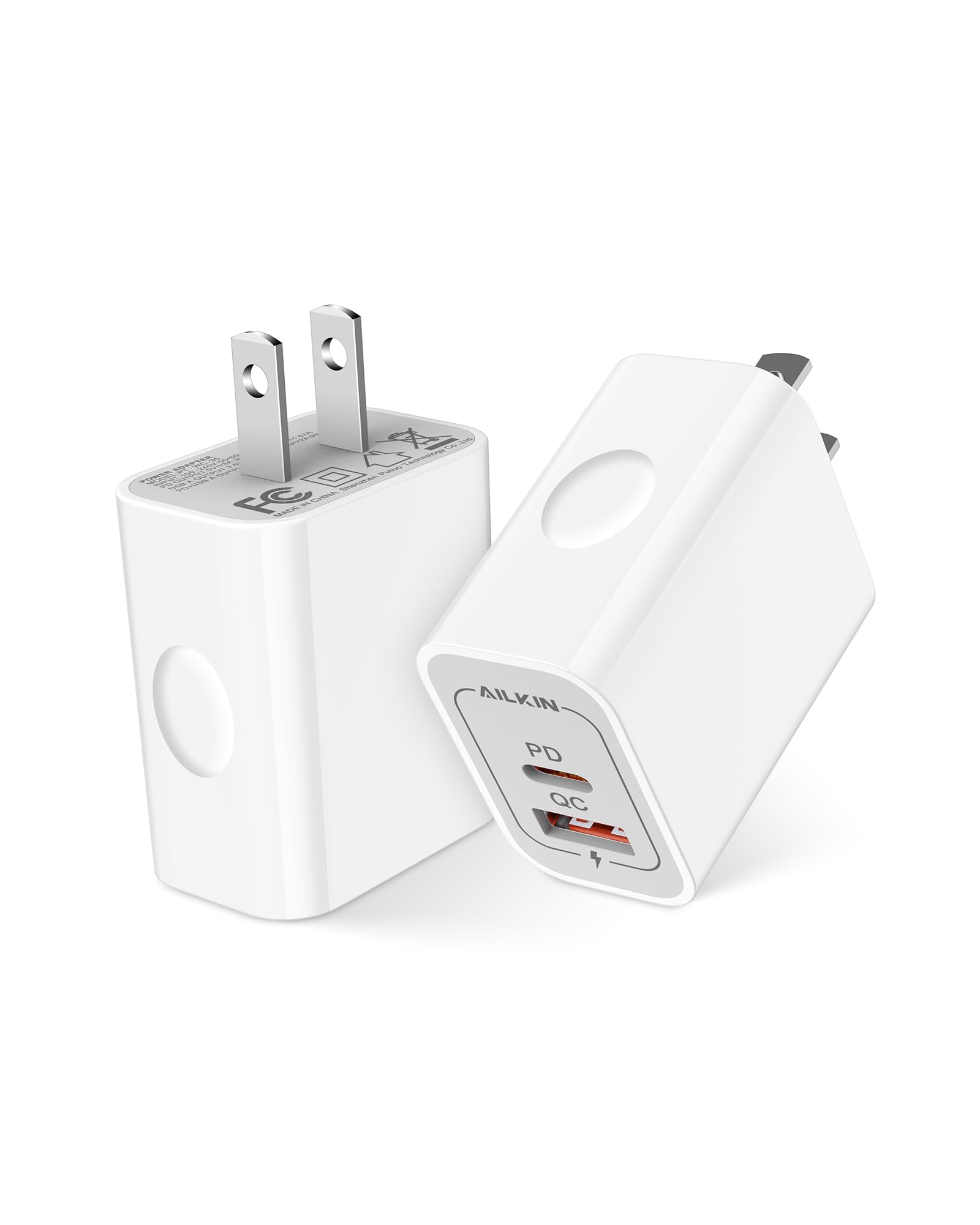 Amazon.com: 2Pack Apple Fast Charger Block, 20W USB-C Power Adapter ...