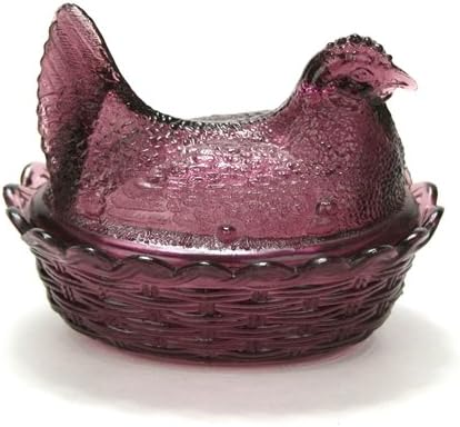 Amazon.com | Candy Dish, Glass, Amethyst Chicken: Candy Servers
