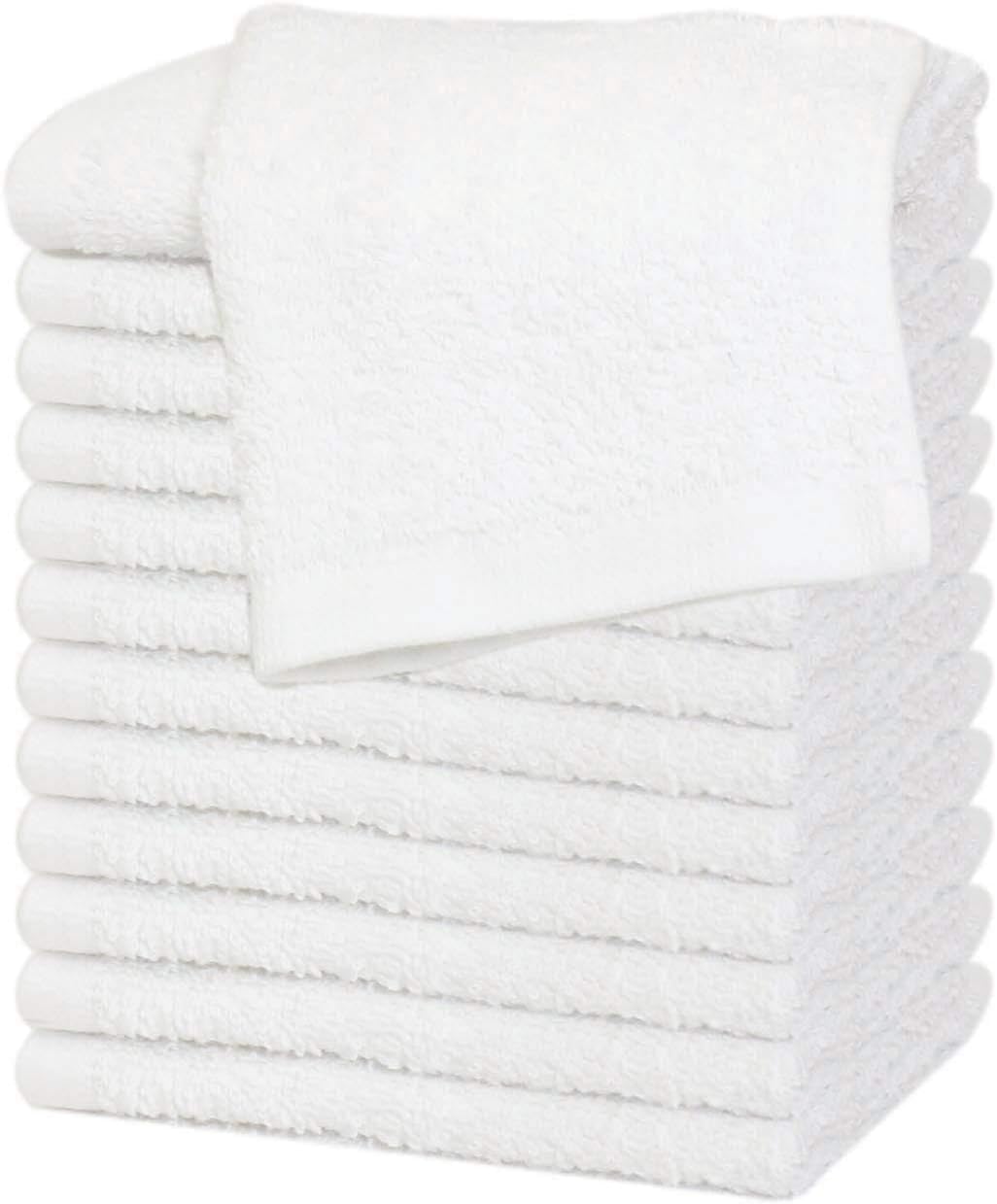 Westlane Linens 100% Egyptian Cotton Flannel Face Cloth & Washcloths ...