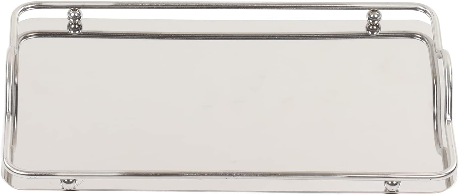 Amazon.com: Large Rectangle Tray with Handles, Stainless Steel ...