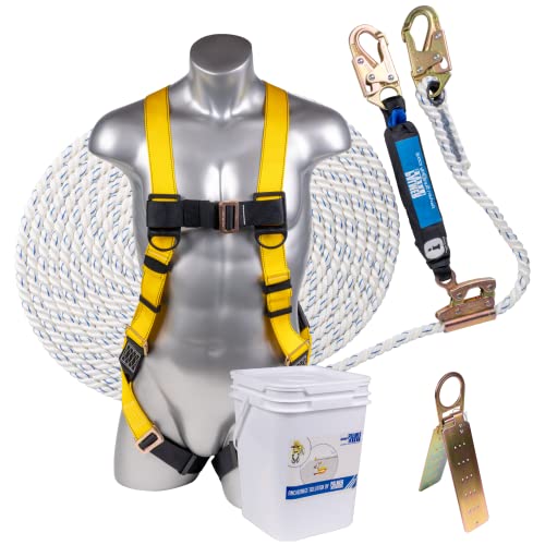Palmer Safety Fall Protection Roofing Bucket Kit I Full-Body Harness ...
