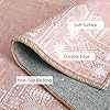 Amazon.com: NICETOWN Pink Kitchen Rugs Entryway Rug Washable Vintage ...
