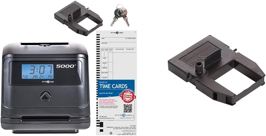 Amazon.com : Pyramid Time Systems, Model 5000 Auto Totaling Time Clock ...