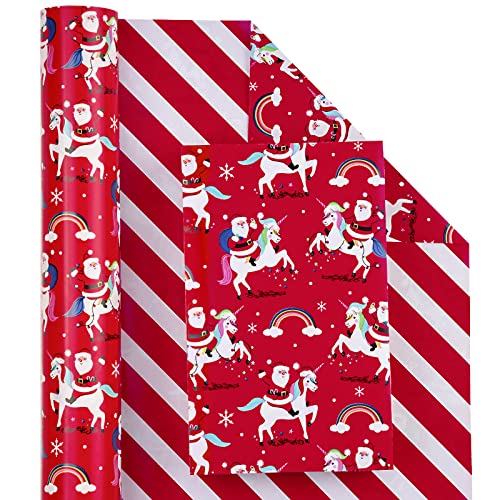 Snapklik.com : WRAPAHOLIC Reversible Christmas Wrapping Paper - Mini ...