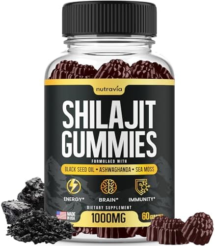 Amazon.com: Holistic Hercules Himalayan Gold Shilajit Gummies with Ashwagandha Black Maca ...