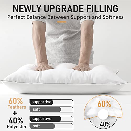 Snapklik.com : Downluxe Premium Down Feather Pillow Luxury Hotel ...