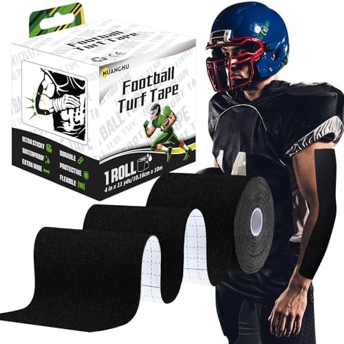 Amazon.com: TrelaCo Turf Tape Football Extra Wide Kinesiology Tape 4 ...