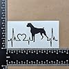 Amazon.com: Boxer Decal 4 Pack: Boxer Dog Breed Standing, Boxer ...