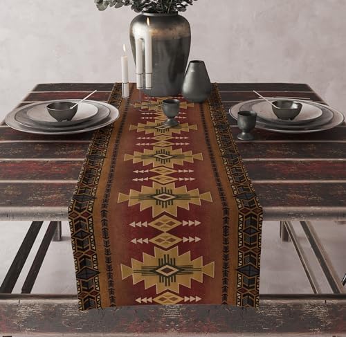 Amazon.com: BOXAN Antique Southwestern Native Design Table Runner Cloth ...