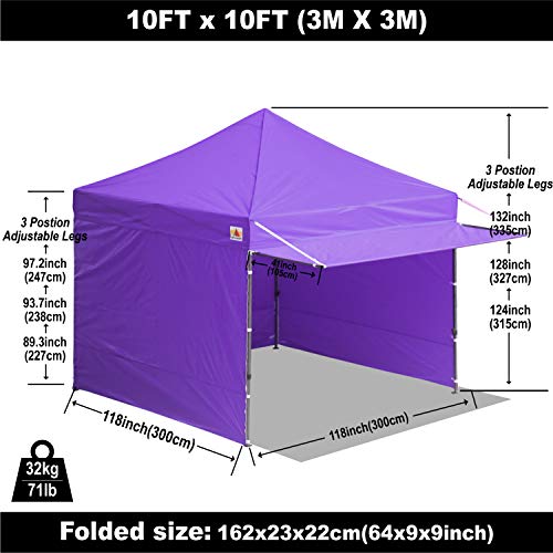 ABCCANOPY Canopy Tent 10 x 10 Pop-up Instant Shelters Commercial ...