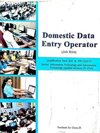 Domestic Data Entry Operator- Textbook for Class-IX-17925 : Amazon.in ...