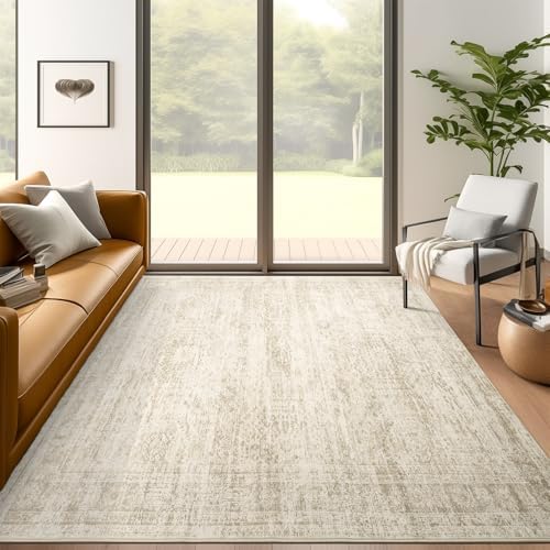 Amazon.com: Natural Beige Area Rugs 5x7 Indoor Vintage Trellis Living ...