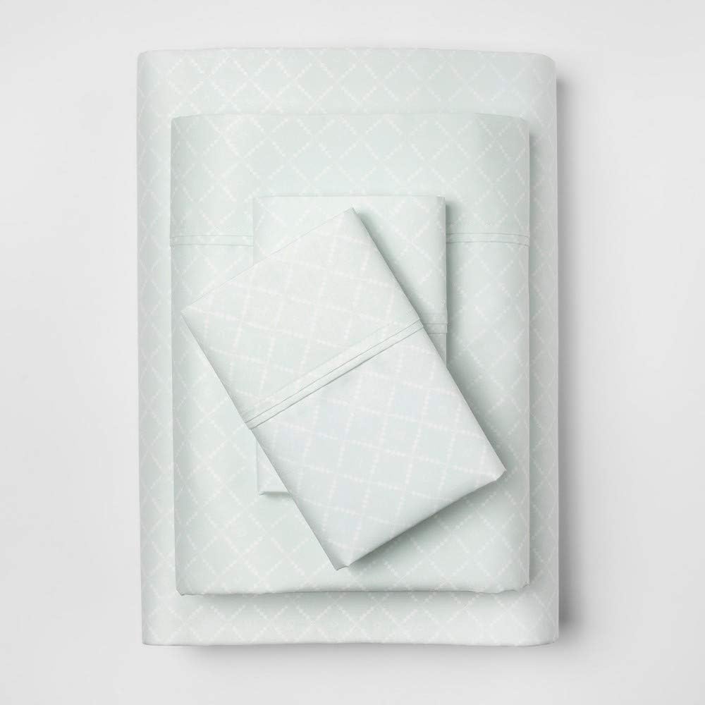 Amazon.com: threshold Performance Sheet Set Patterns 400 Thread Count ...