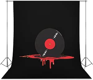 Amazon.com: Bloody Music Vinyl Record Photography Background Cloth ...