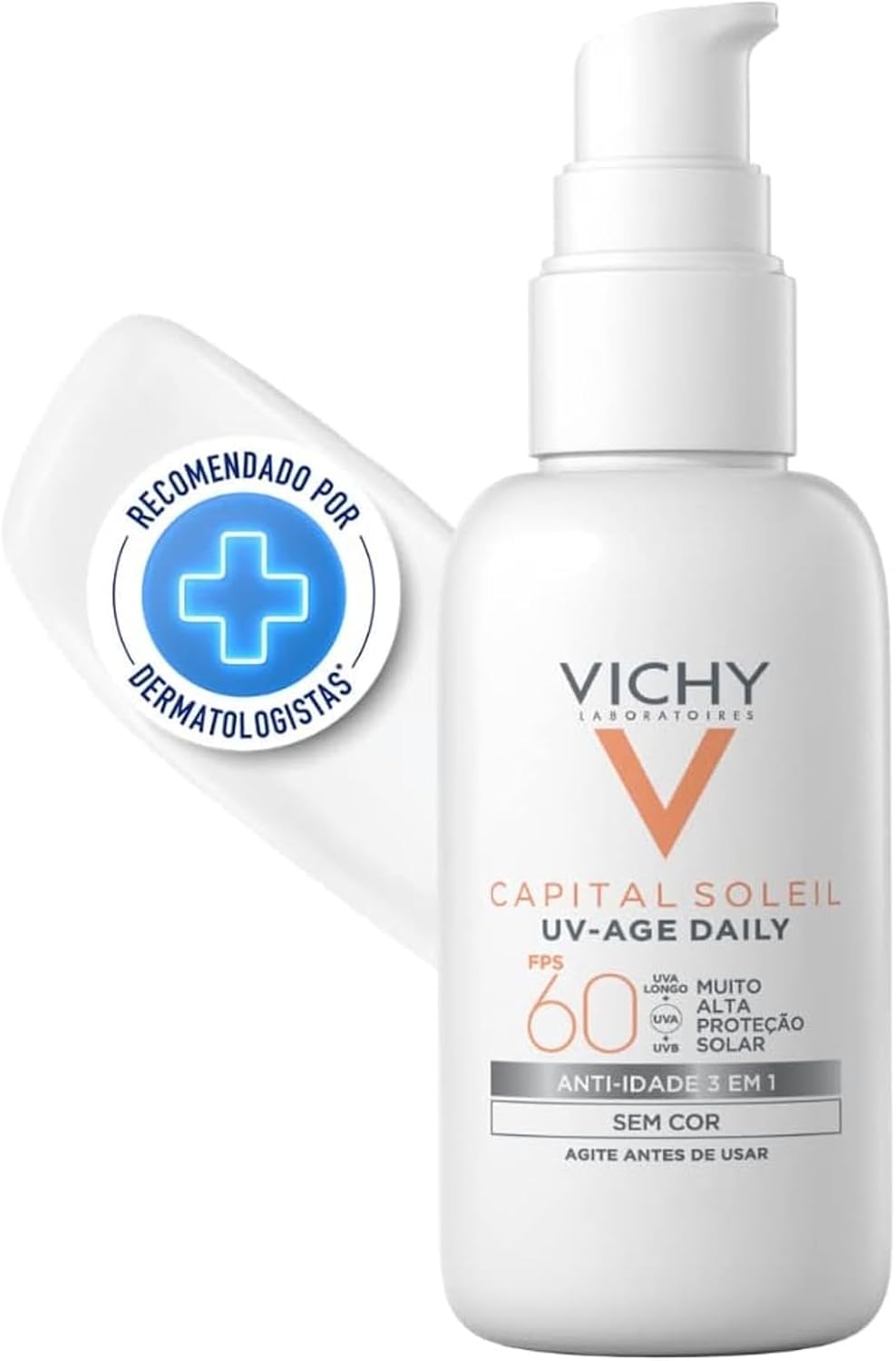 Protetor Solar Facial Vichy Capital Soleil UV-Age Daily FPS60-40g : Amazon.com.br: Beleza