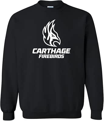 Carthage College Firebirds Stacked Unisex Crewneck Sweatshirt ...