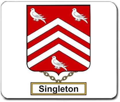 Amazon.com: Singleton Family Crest Coat of Arms Mouse Pad : Office Products