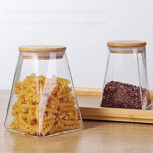 Buy UMAI Borosilicate Glass Jar with Bamboo Lid | Kitchen Organizer ...