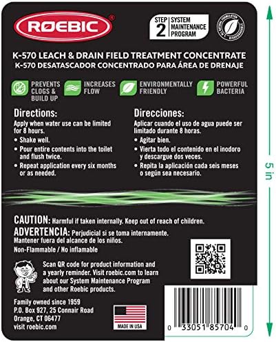 Roebic K-570-Q Biodegradable Leach and Drain Field Treatment ...