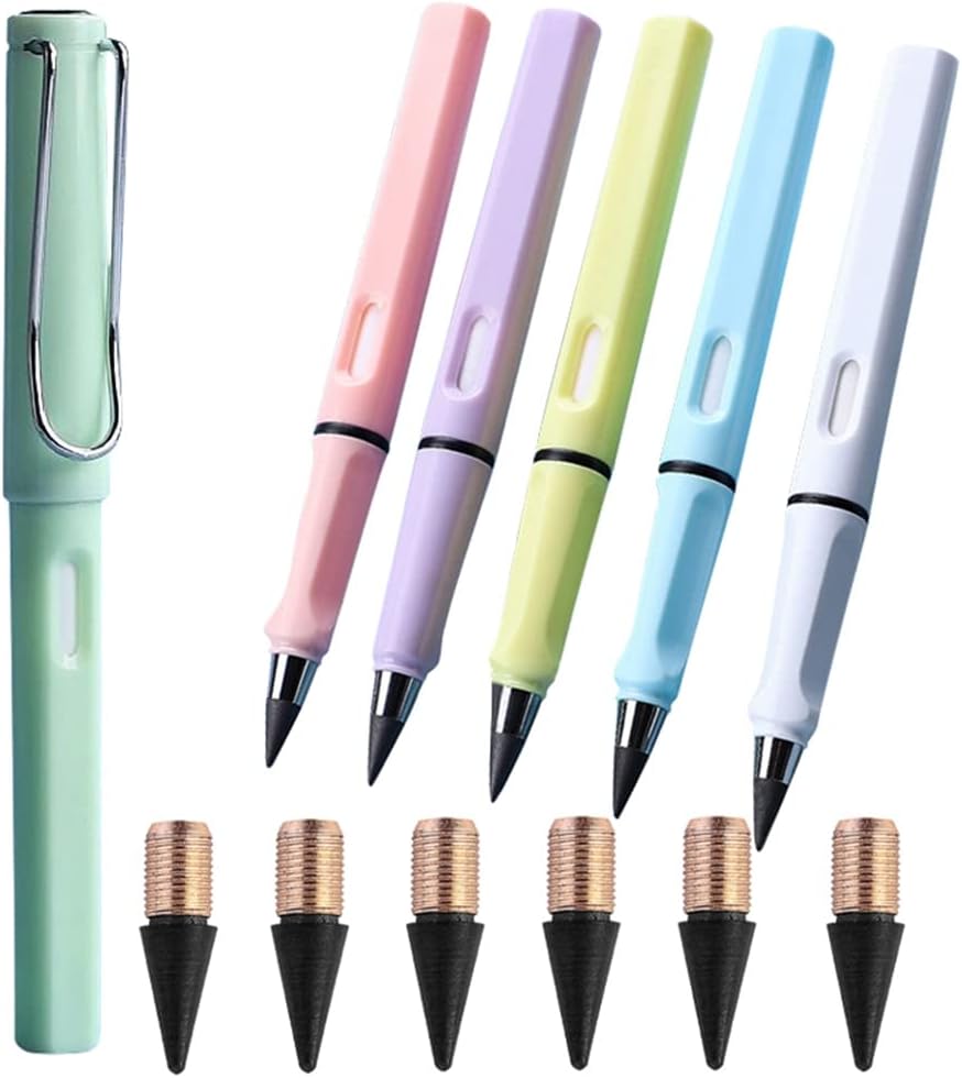 Amazon.com : MOAMUN 8Pcs Everlasting Pencil, Infinity Pencil with 8Pcs ...