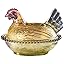 Amazon.com: Crystal Glass Candy Dish, Chicken Candy Dish with Lid ...