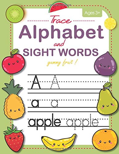 Buy TRACE ALPHABET AND WORDS (YUMMY FRUIT): Preschool Practice ...